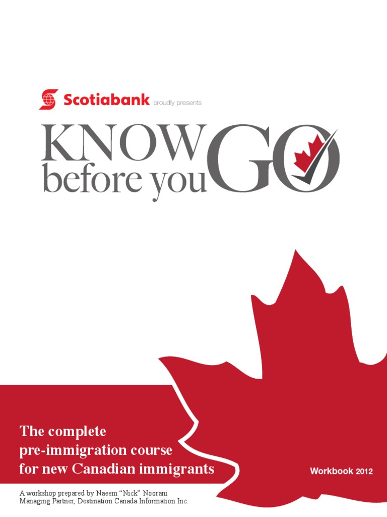 Know Before You Go Work Book | PDF | Provinces And Territories Of ...