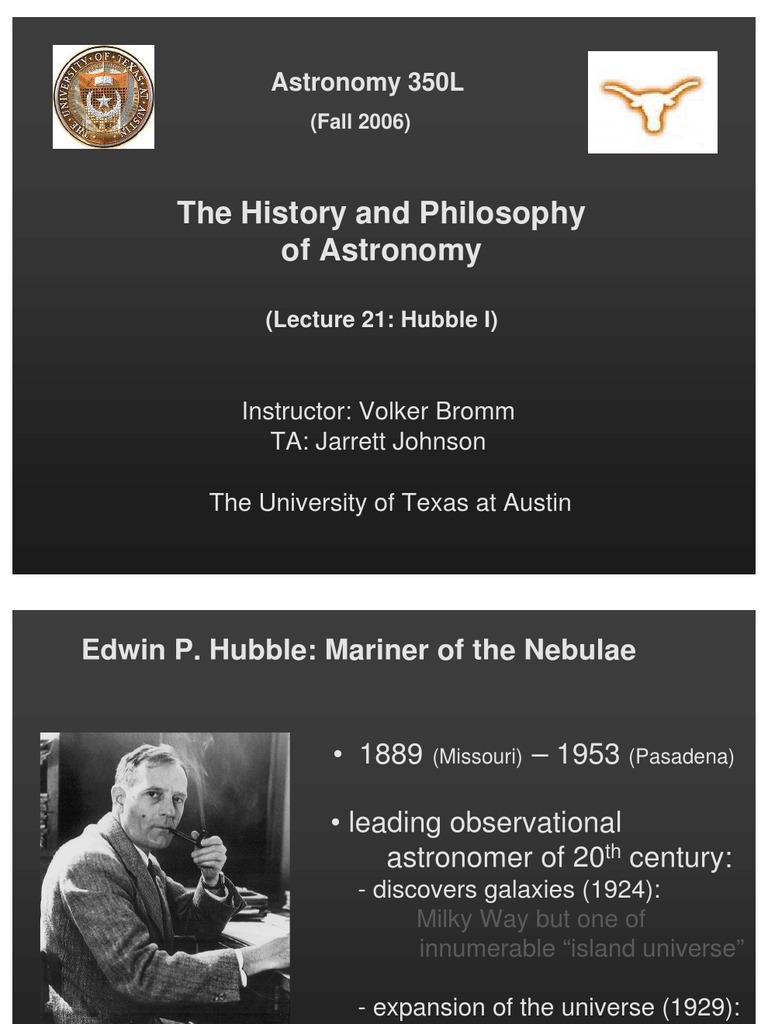 The History and Philosophy of Astronomy | PDF | Astronomical Objects ...