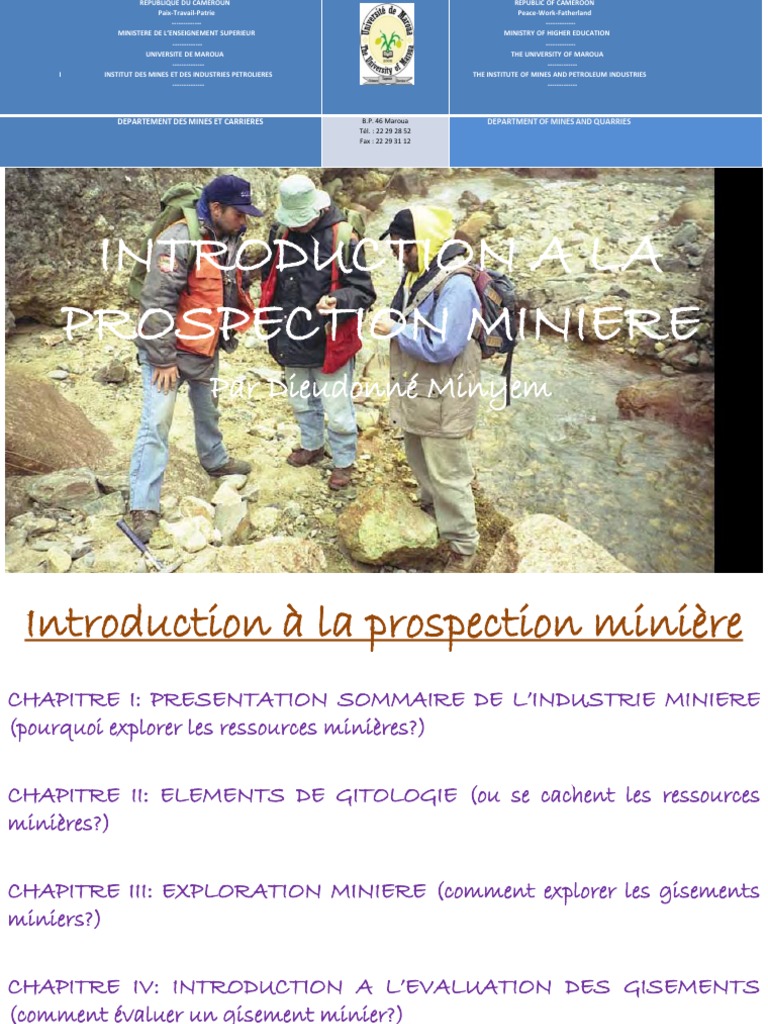 Introduction À La Prospection Minière | PDF | Exploitation minière | Cuivre