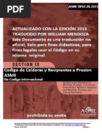Código Asme, Sección Ix, Parte QW en Español.2013 | PDF | Soldadura | Construcción