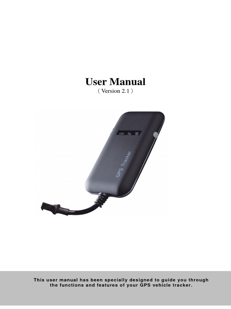 GT02A GPS Tracker User Manual | PDF | Subscriber Identity Module ...