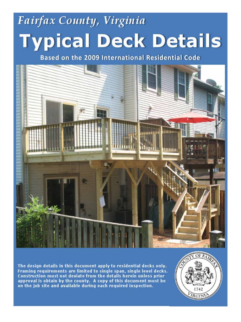 Typical Deck Details | PDF | Framing (Construction) | Screw