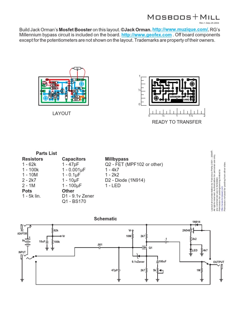 Tonepad Amzmosfetbooster PDF | PDF | Components | Electronic Design