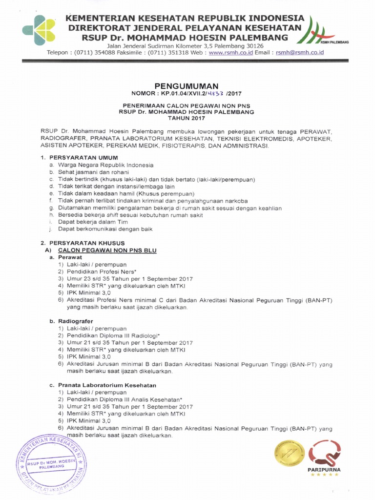 RSMH Palembang | PDF