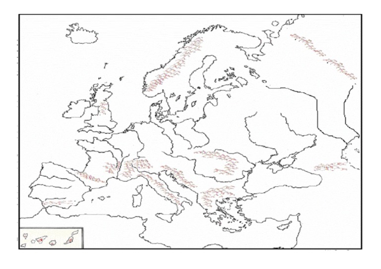 Mapa Orográfico Europa | PDF