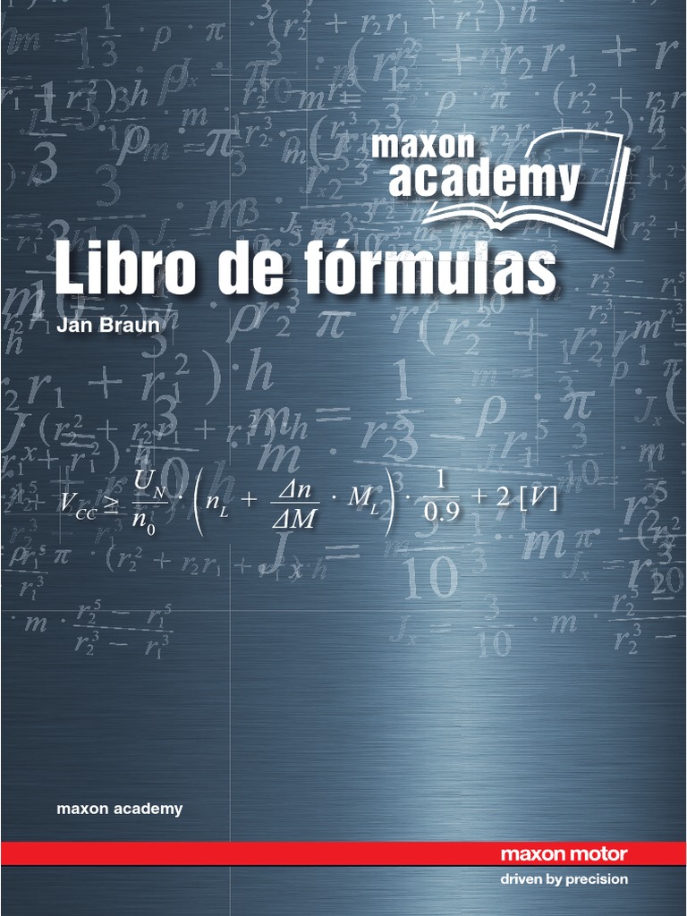 Maxon Libroformulas PDF | PDF | Fuerza | Aceleración