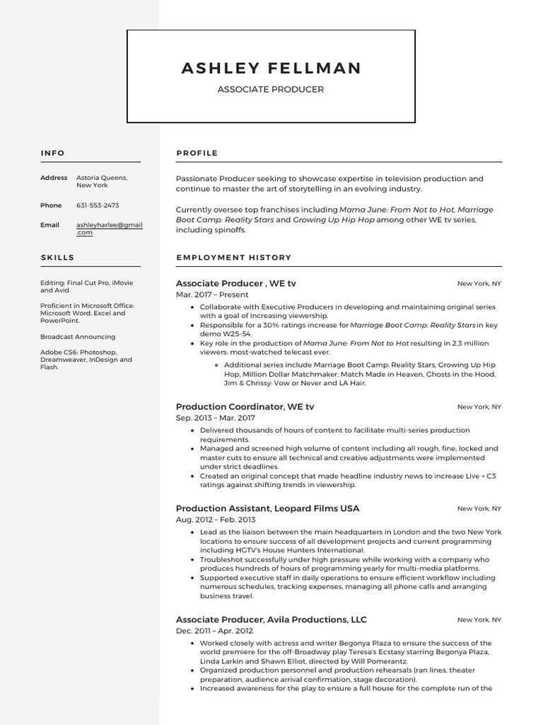 Ashley G Fellman Resume | PDF | Walt Disney World | Leisure
