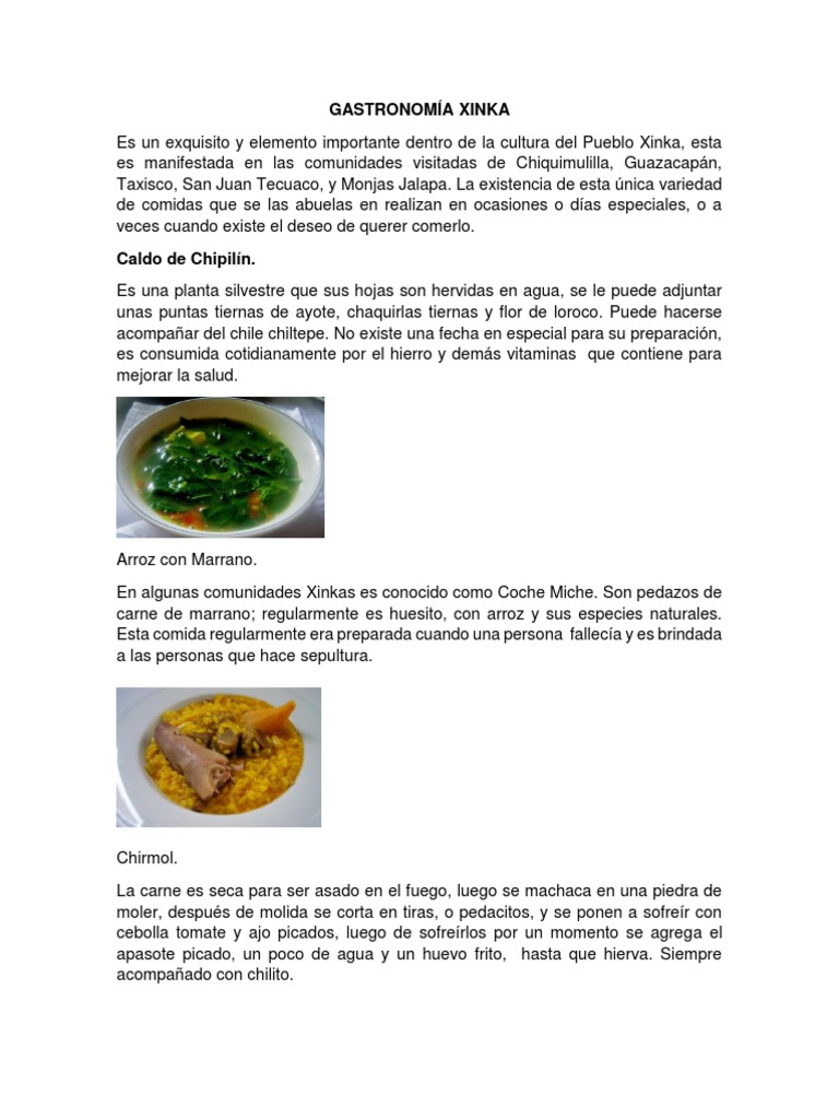 GASTRONOMÍA XINKA | Cocina de las Americas | Comida y bebida