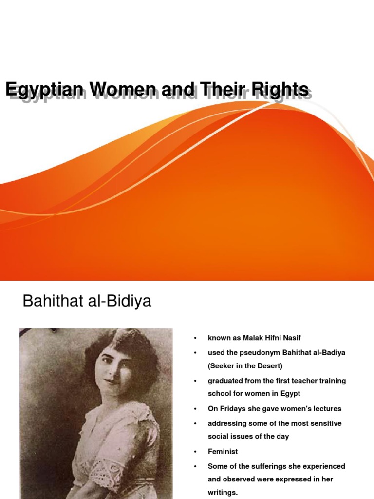 Egyptian Women and Their Rights | PDF | Critical Theory | Gender Equality