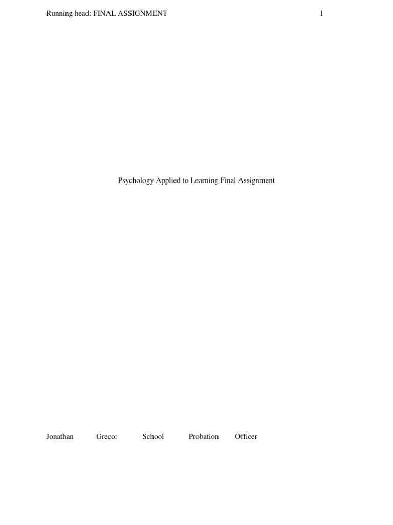 Psychology Applied To Learning | PDF | Reinforcement | Reading ...