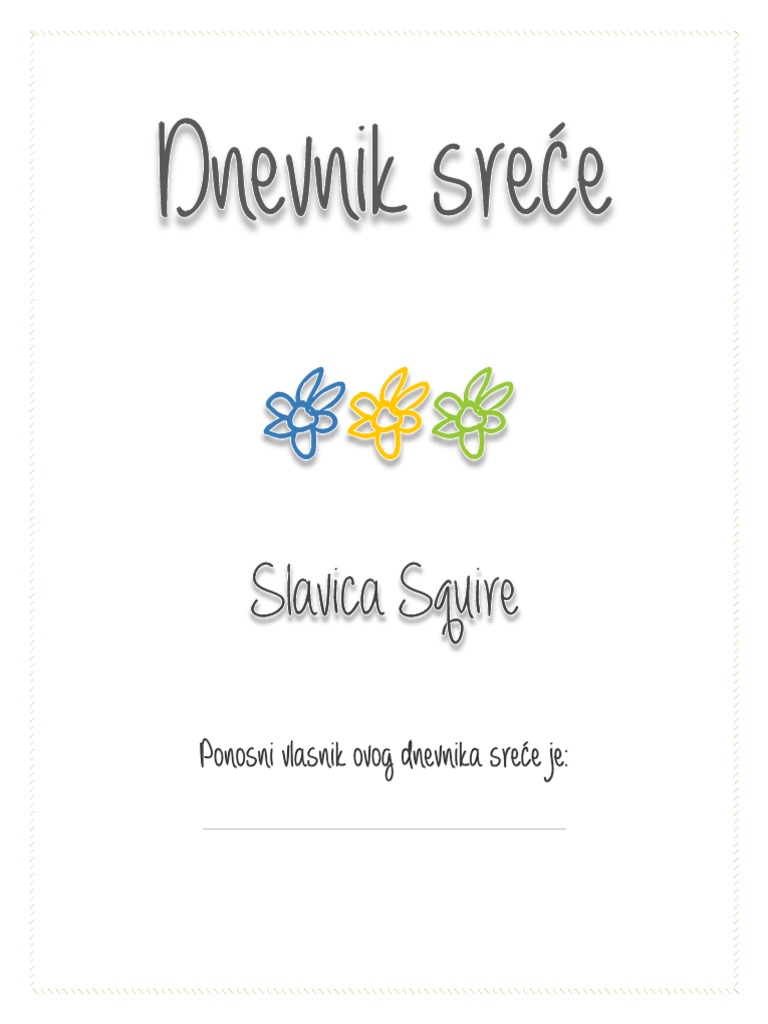 Dnevnik Srece PDF | PDF