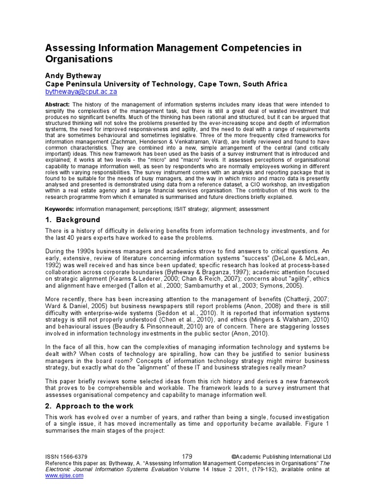 Information Management | PDF | Information Management | Strategic ...