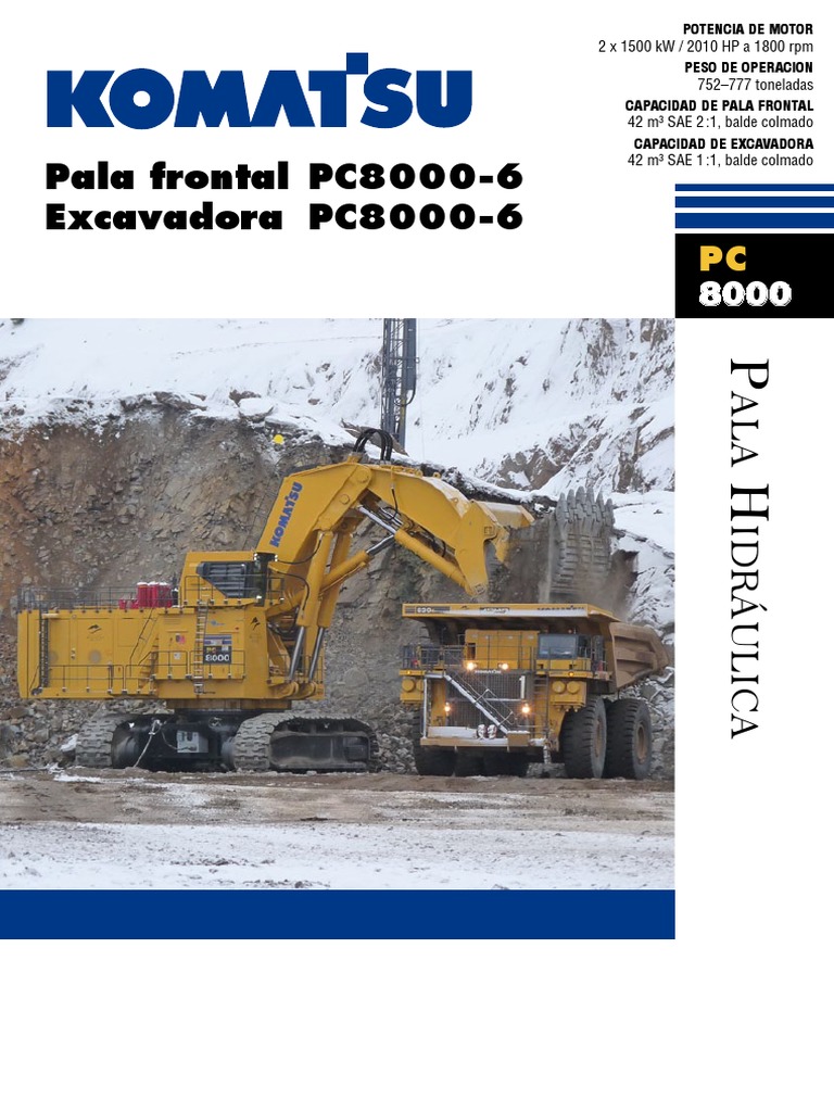 Komatsu Especificaciones PC8000-6-ESP | PDF | Turbocompresor ...