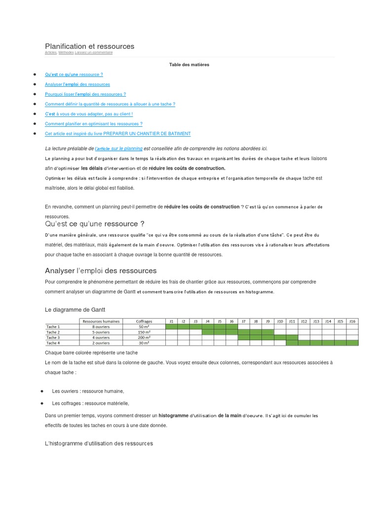 Méthode BTP | PDF | Planification | Béton