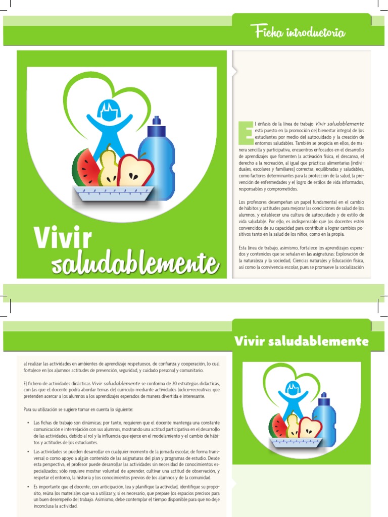 Fichero Didáctico Vivir Saludablemente PDF | PDF