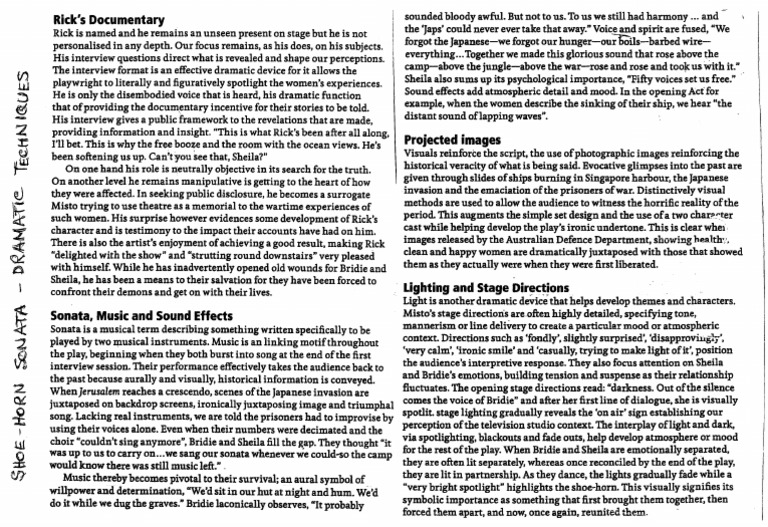 Dramatic Techniques in The Play | PDF | Entertainment (General) | Leisure