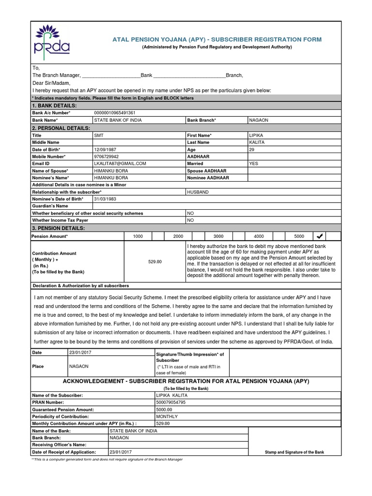 Atal Pension Yojana | PDF | Banks | Payments