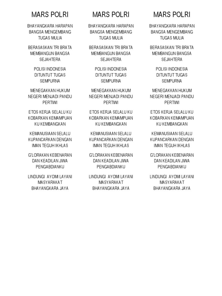 Mars Polri | PDF