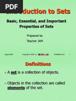 Introduction To Sets | PDF | Set (Mathematics) | Logic