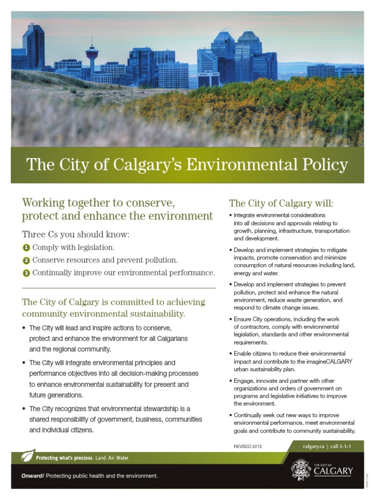 Environmental Policy | PDF | Environmental Policy | Sustainability