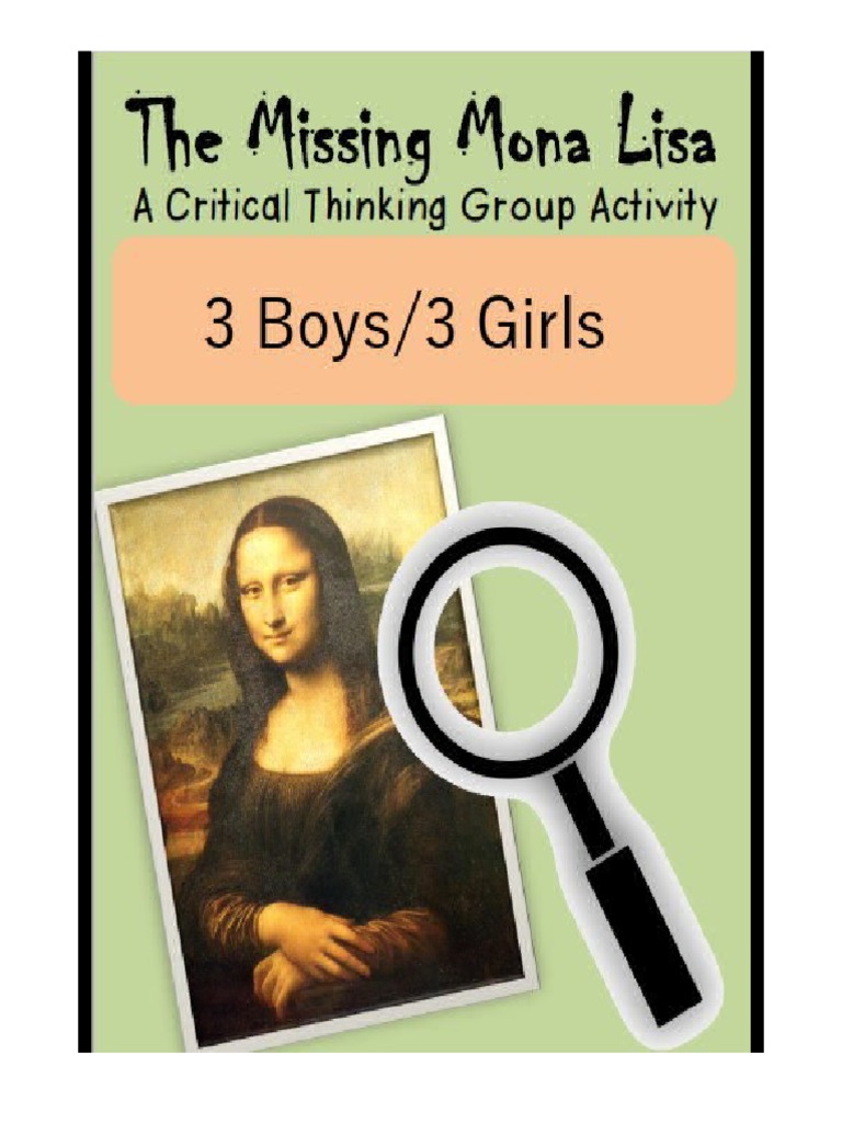 1 The Case of The Missing Mona Lisa For Weebly Example | PDF