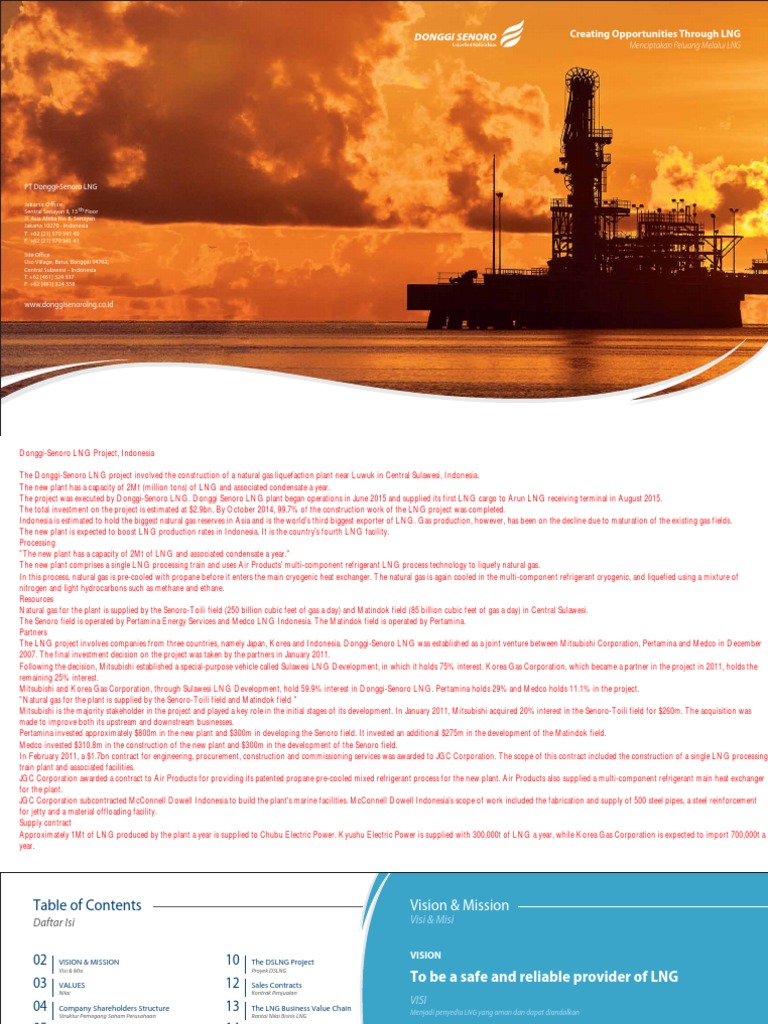 Donggi-Senoro LNG Project Overview | PDF