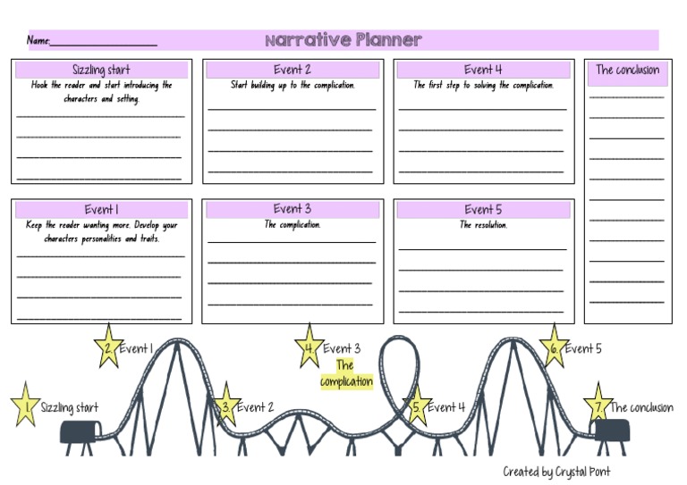 narrative planner colour version | Leisure