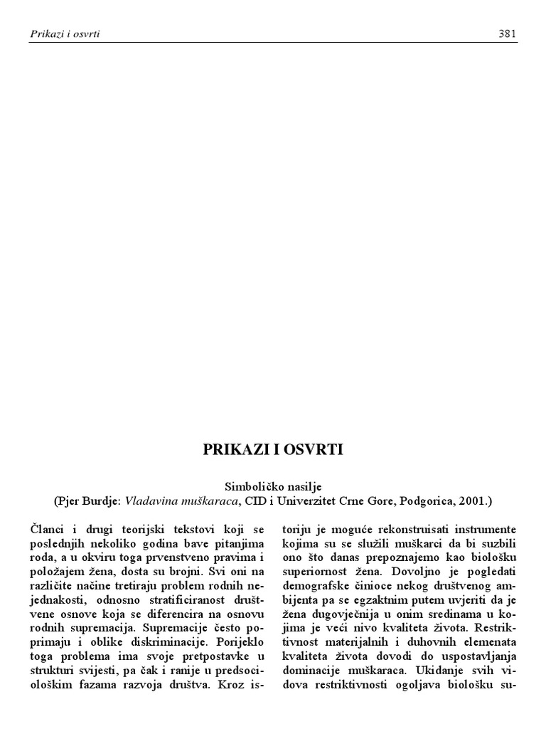 Pjer Burdije PDF | PDF