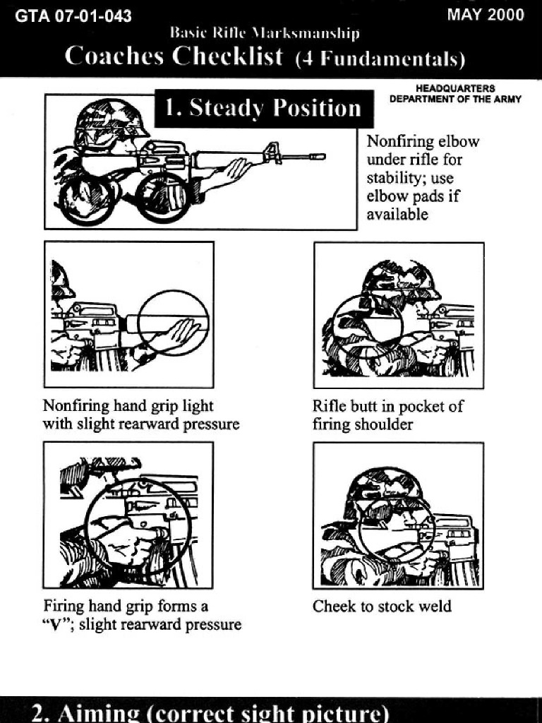 Army Coaches' Shooting Fundamentals Guide | PDF
