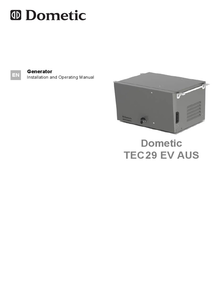 Dometic TEC29 Generator Manual | PDF | Electrical Connector | Battery ...
