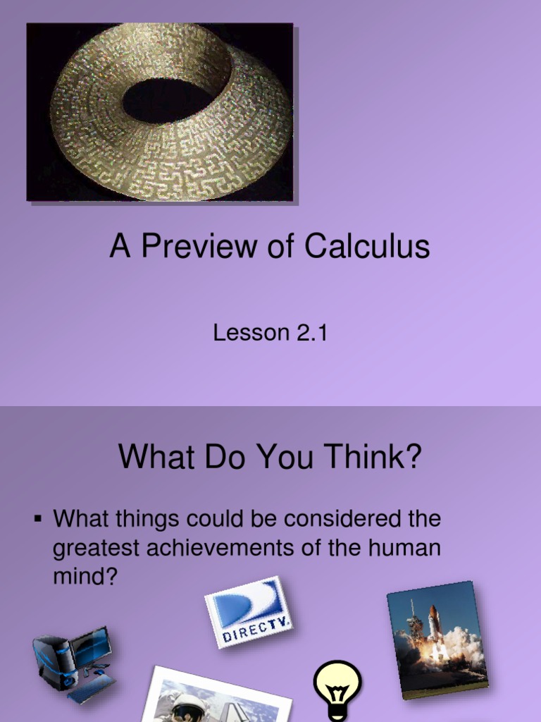 Lesson2.1A Preview of Calculus | PDF | Calculus | Tangent