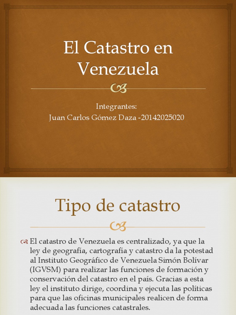 El Catastro en Venezuela | PDF
