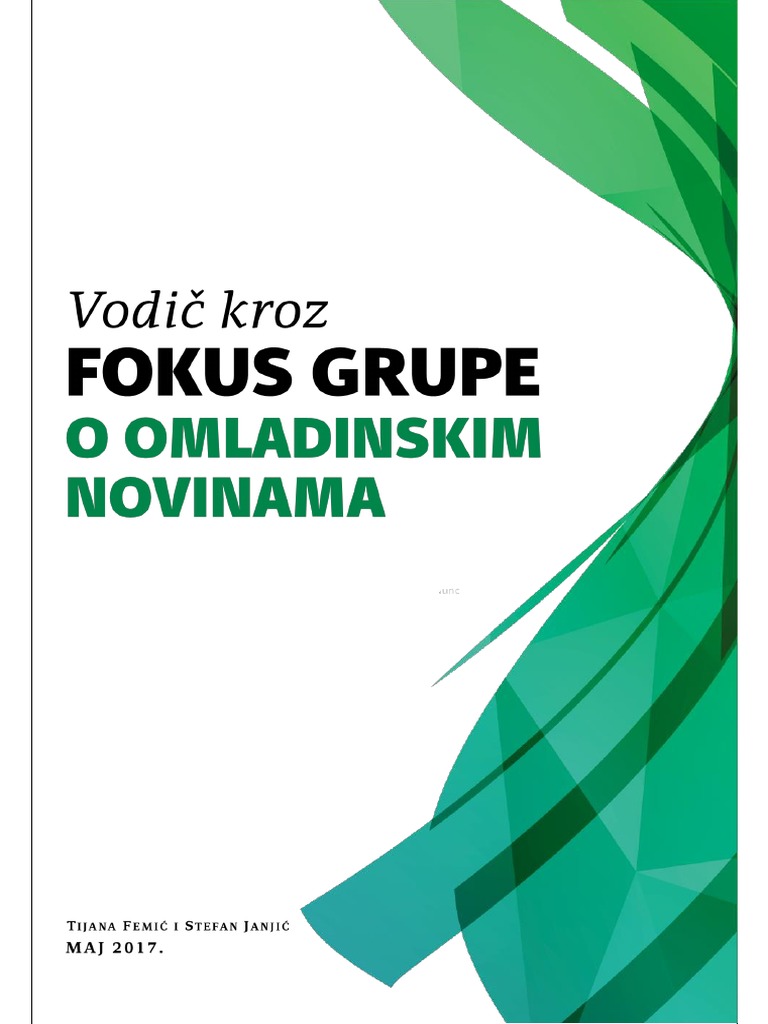 Novi Vodic Za Fokus Grupe | PDF