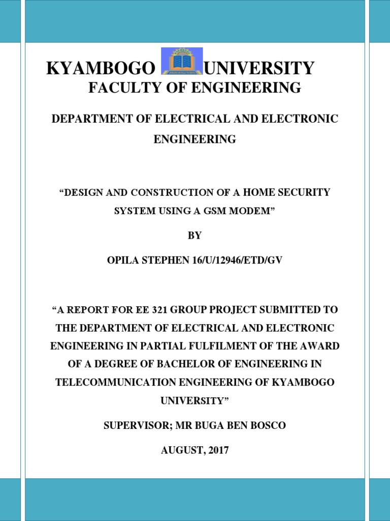 GSM Based Home Security System | PDF | Security Alarm | Arduino