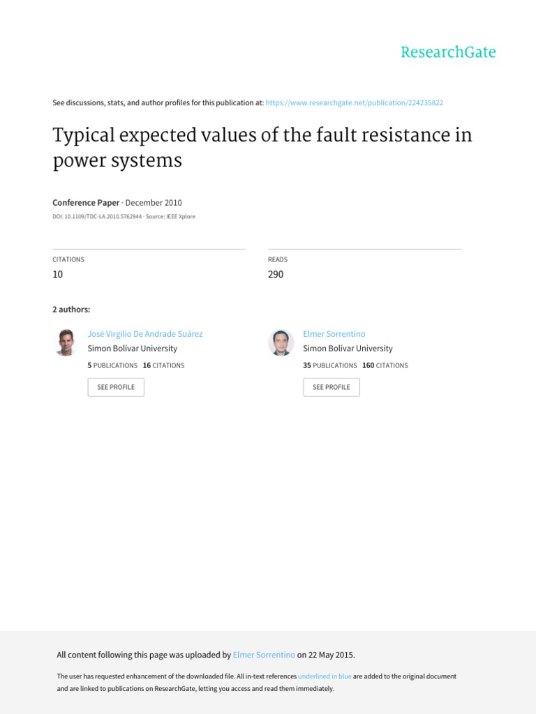 Fault Resistance in Power Systems | PDF | Electric Arc | Electrical ...