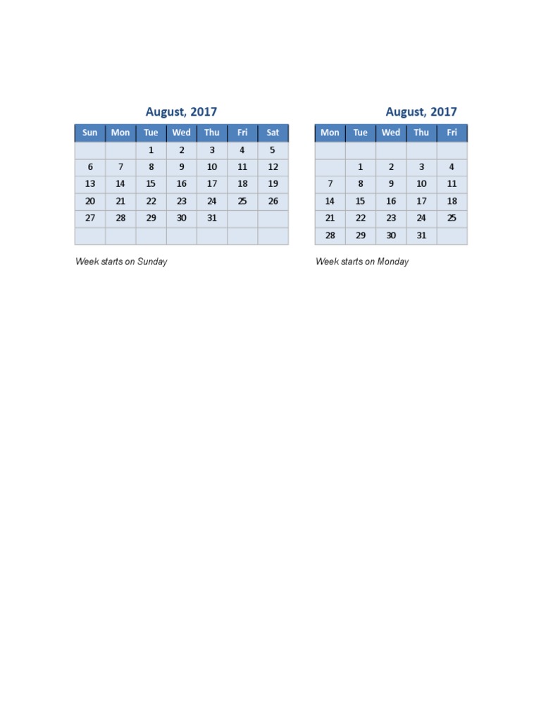 Array Formula Calendar | PDF