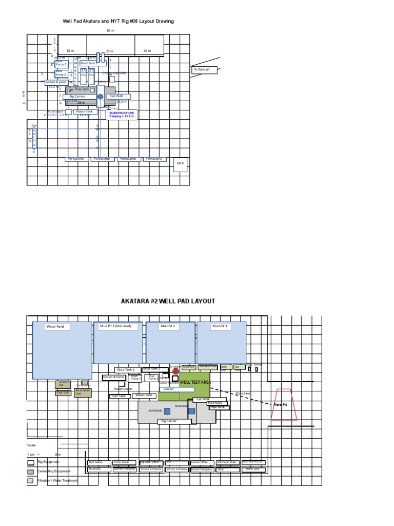 Lay Out Plan Rig Nyt#08 Akatara#2 | PDF | Chemical Engineering | Nature