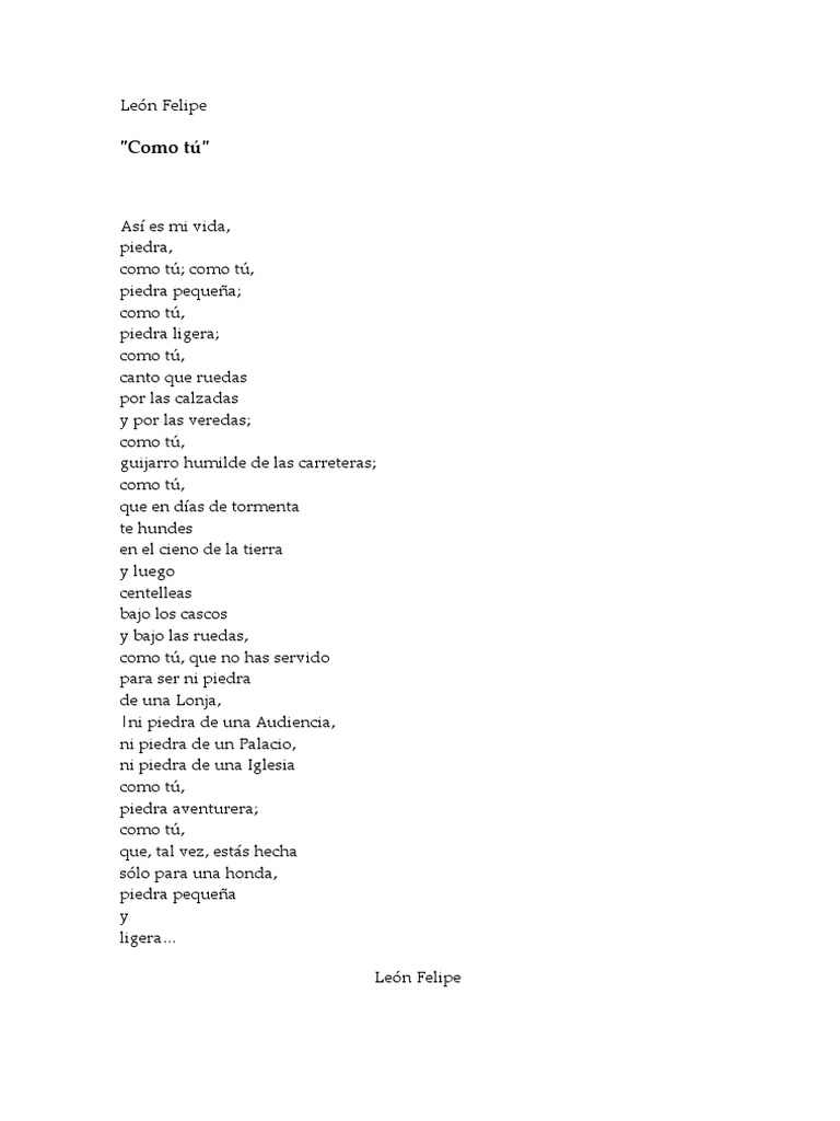 Poemas de León Felipe: Reflexiones y Vida | PDF | Perdón | Ocio