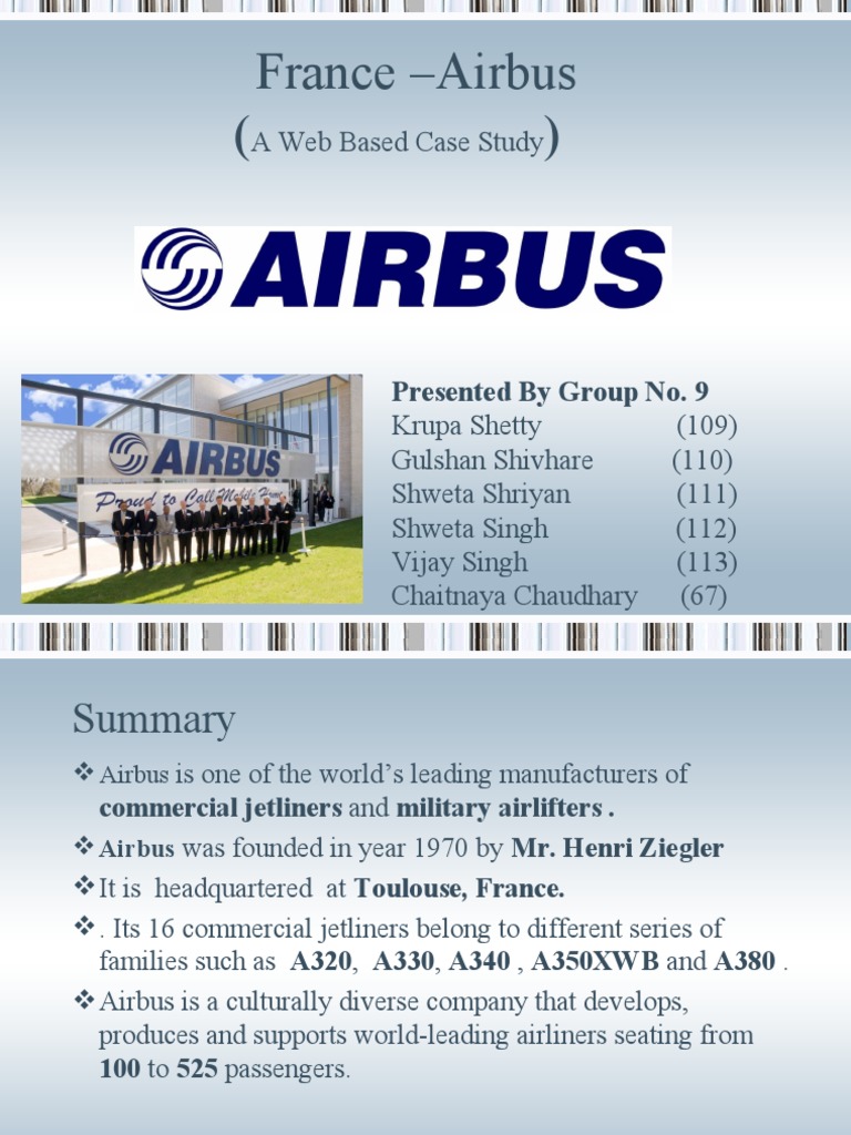 France - Airbus : A Web Based Case Study | PDF | Airbus | Aviation
