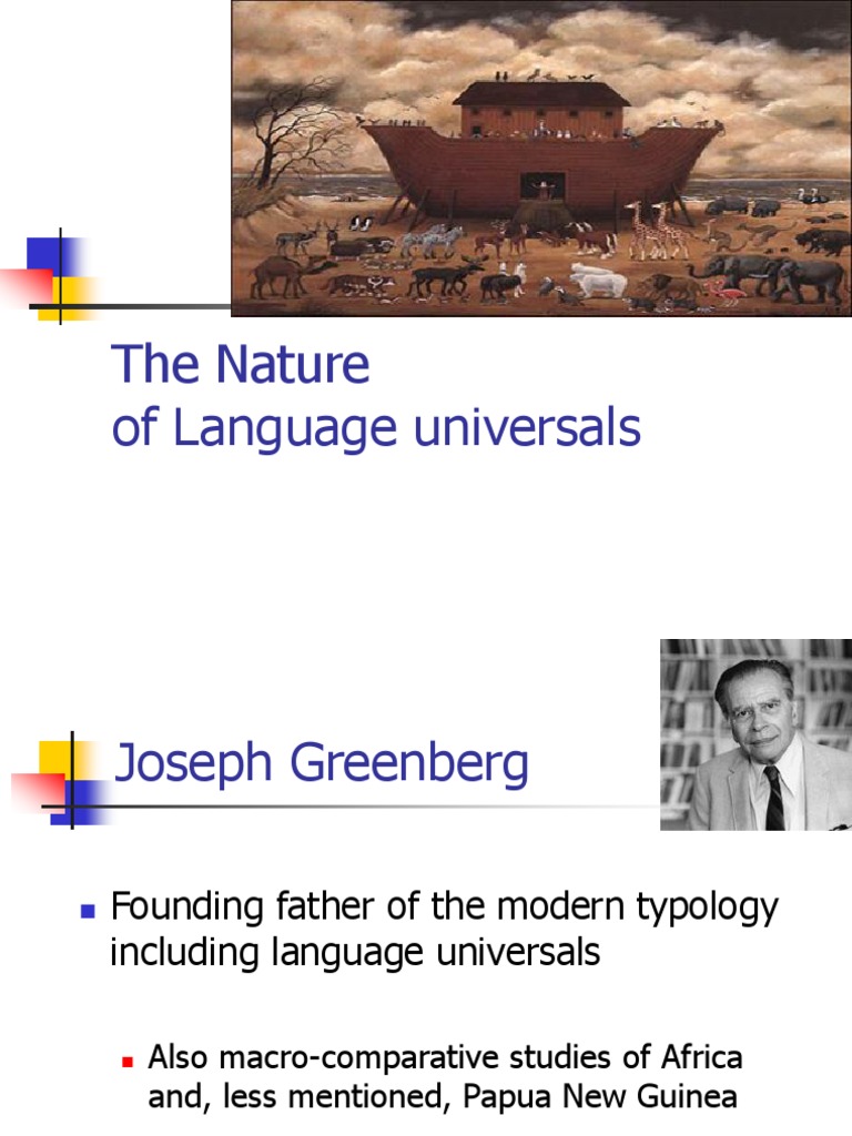 Language Universals | PDF | Linguistics | Semiotics