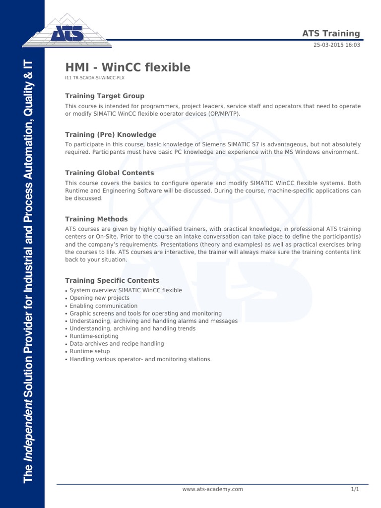 HMI - WinCC Flexible | PDF | User Interface | Automation
