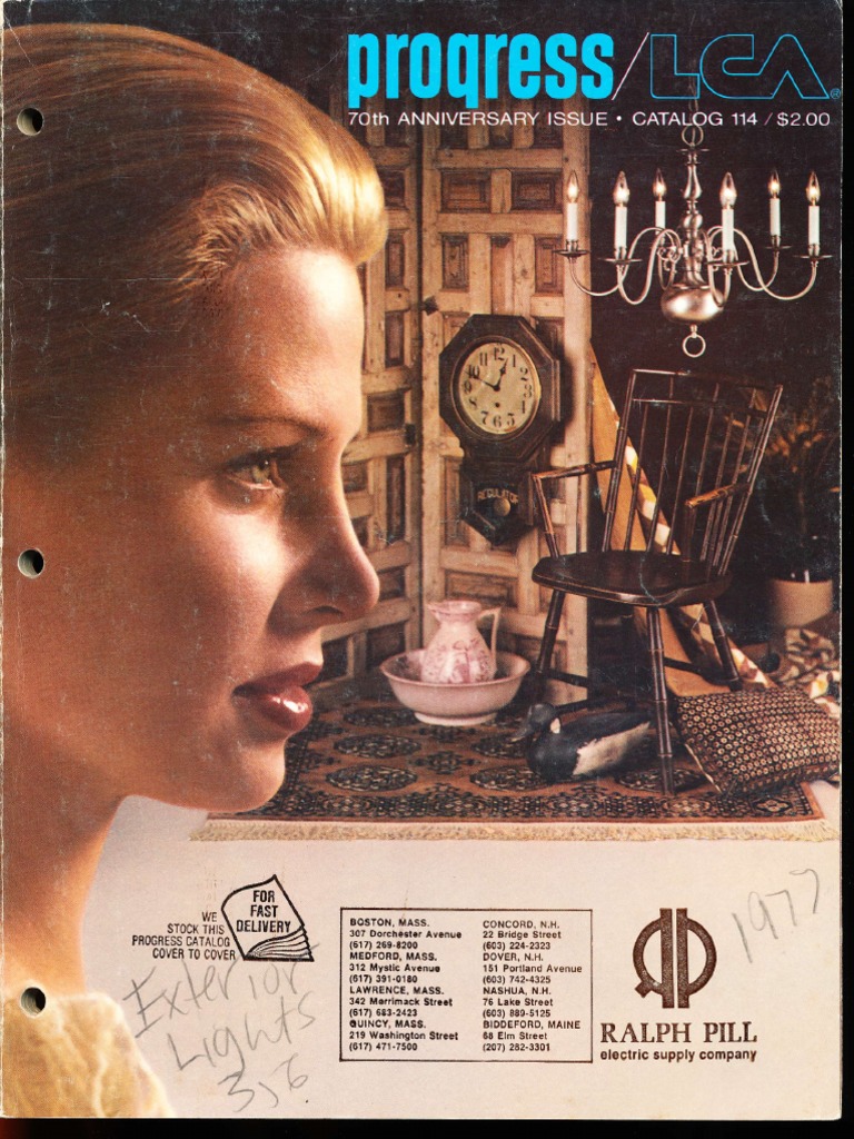 Progress Lighting Catalog 1976 | PDF | Lighting | Components