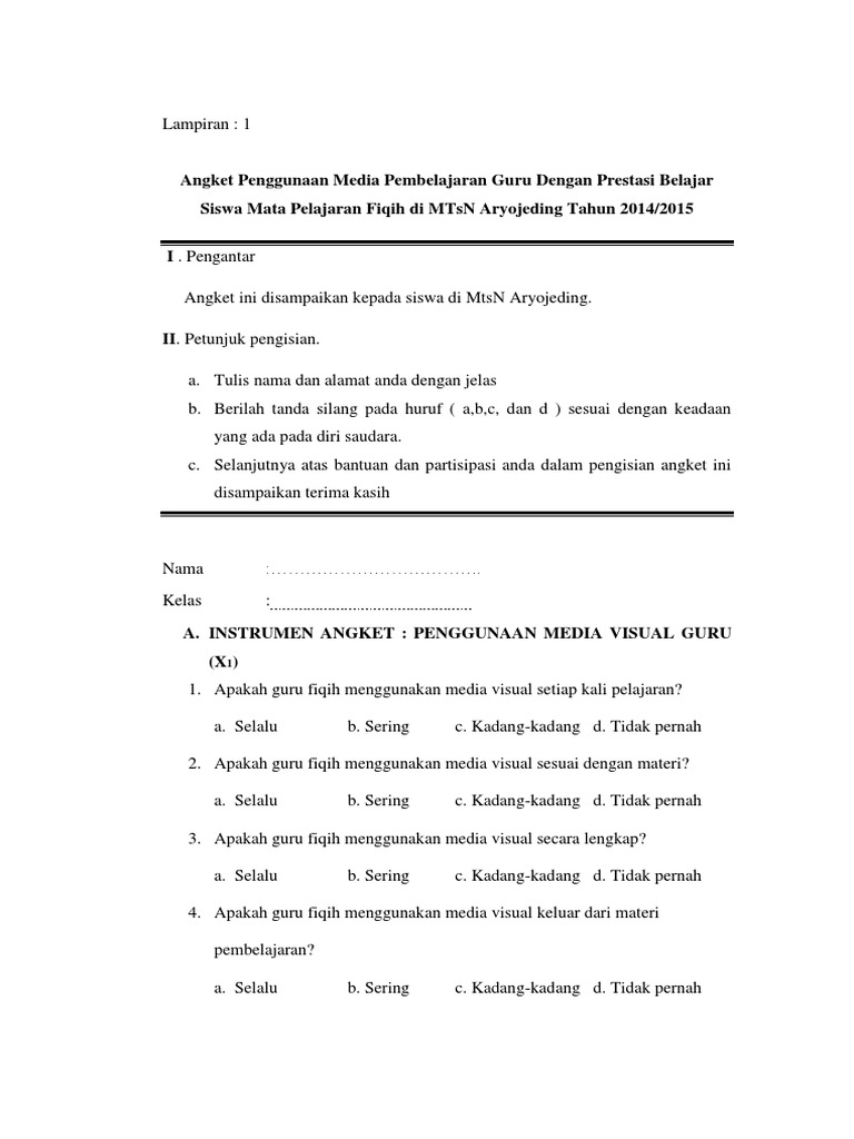 Lampiran Skripsi | PDF