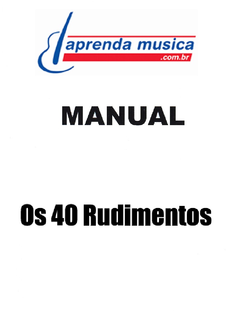 Manual Vera Os 40 Rudimentos | PDF