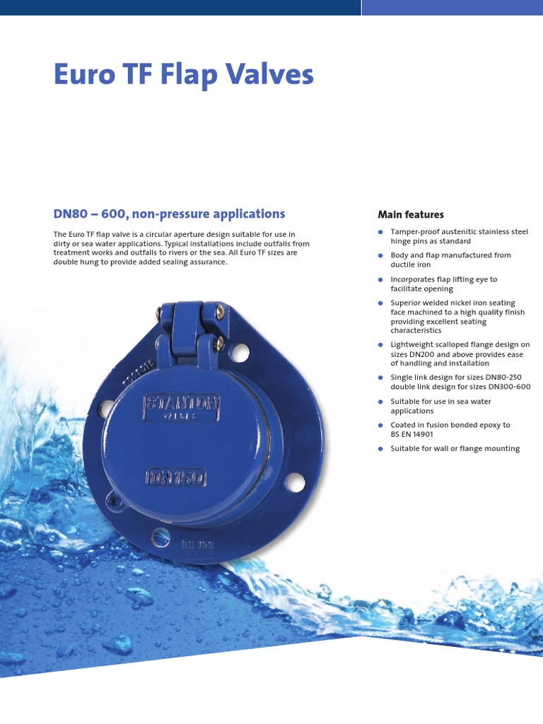 Euro TF Flap Valves | PDF | Valve | Welding