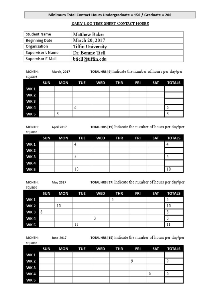 Time Sheet | PDF