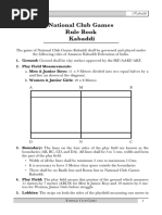 Kabaddi Skills: Offense and Defense Guide | PDF | Sports | Team Sports