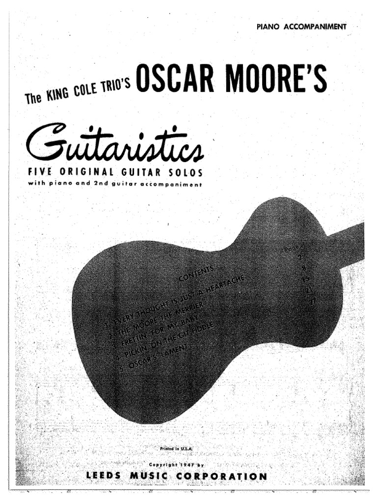 Oscar Moore Guitaristics | PDF