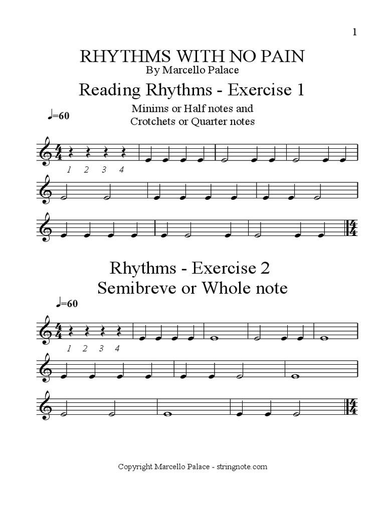 Learn To Read Musical Rhythm | PDF | Music Theory | Musical Forms
