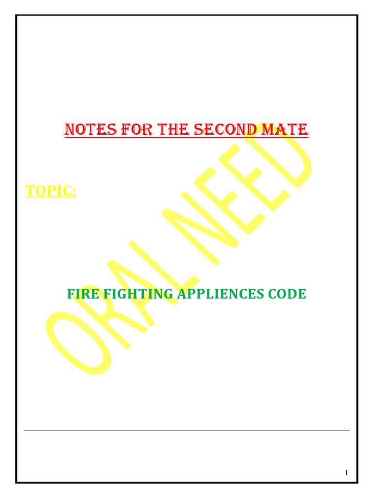 Fire Fighting Code PDF | PDF | Firefighting | Oil Tanker